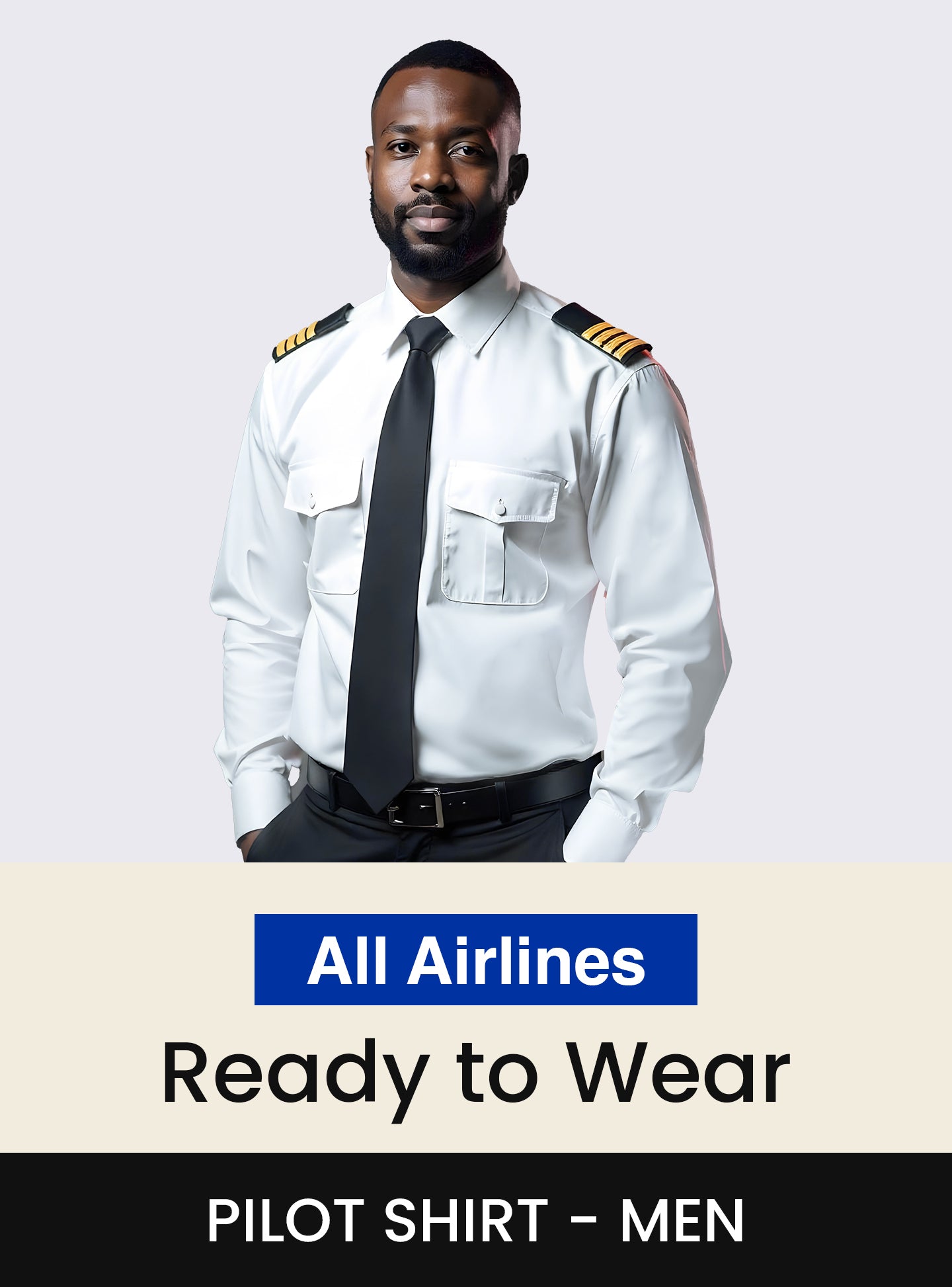 All Airline Long Sleeve standard pilot uniform shirts Men – BomCrewMall
