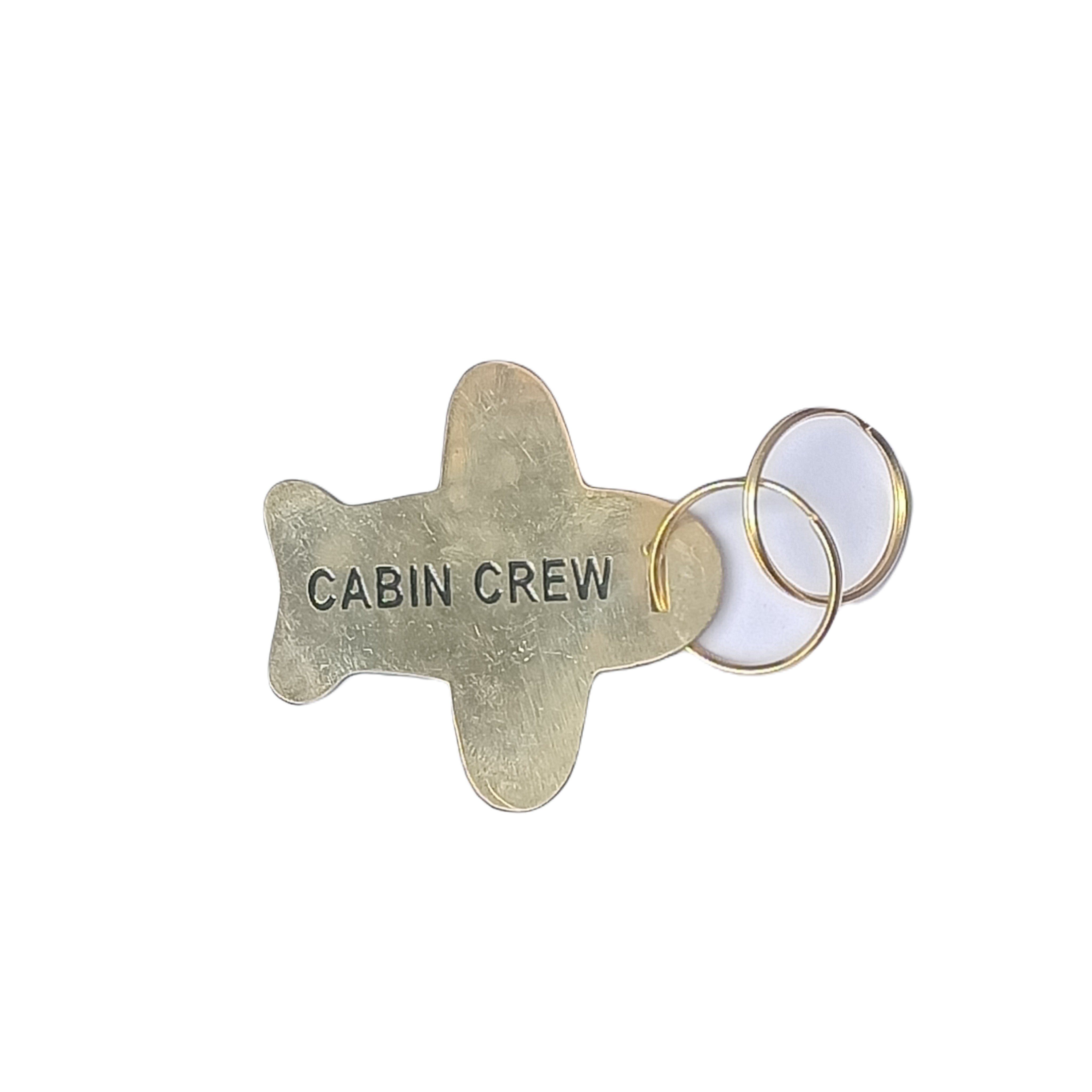 AIRPLANE CABIN CREW BRASS TAG GOLDEN – BomCrewMall