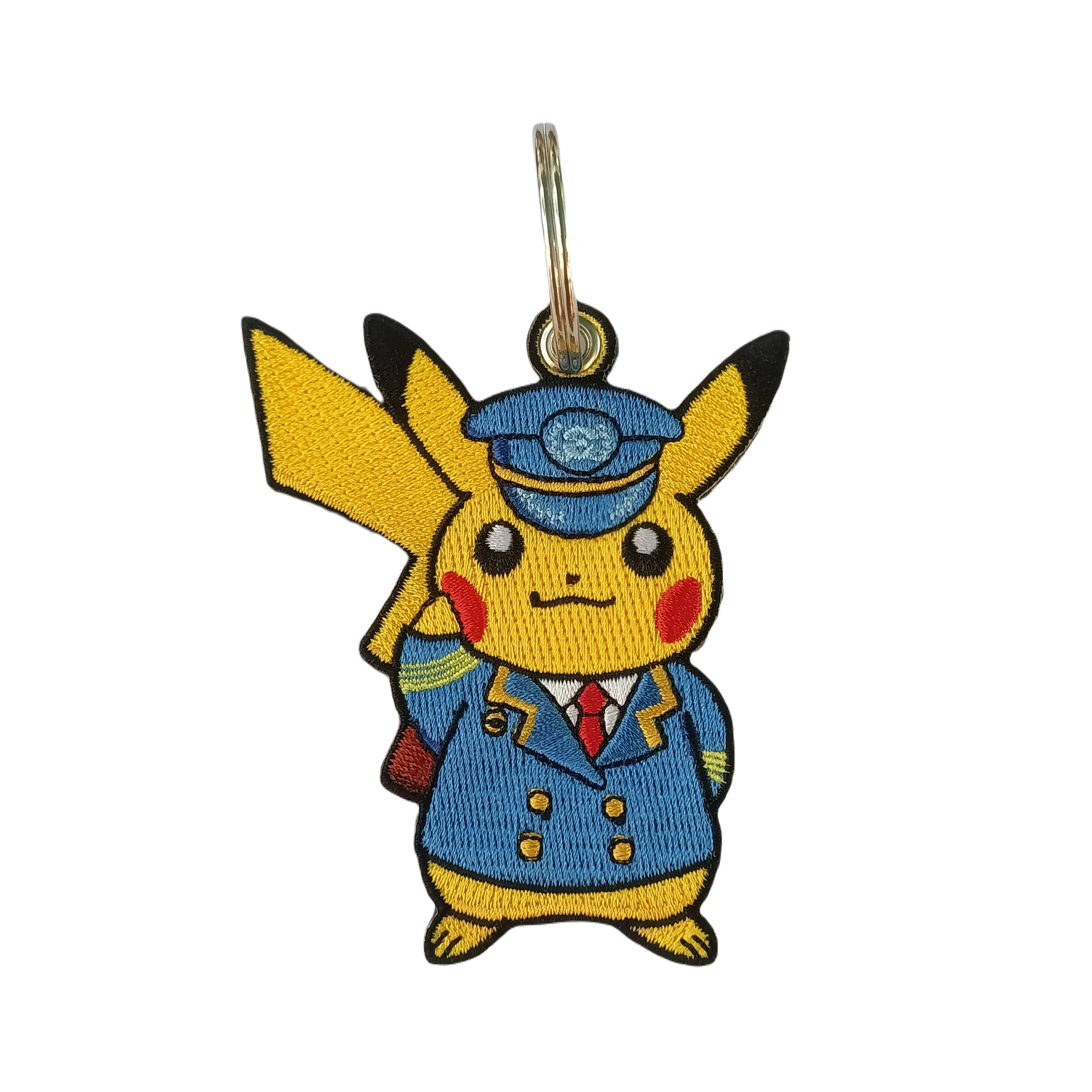 Captain Pikachu Yellow Bag Tag - Official Merchandise