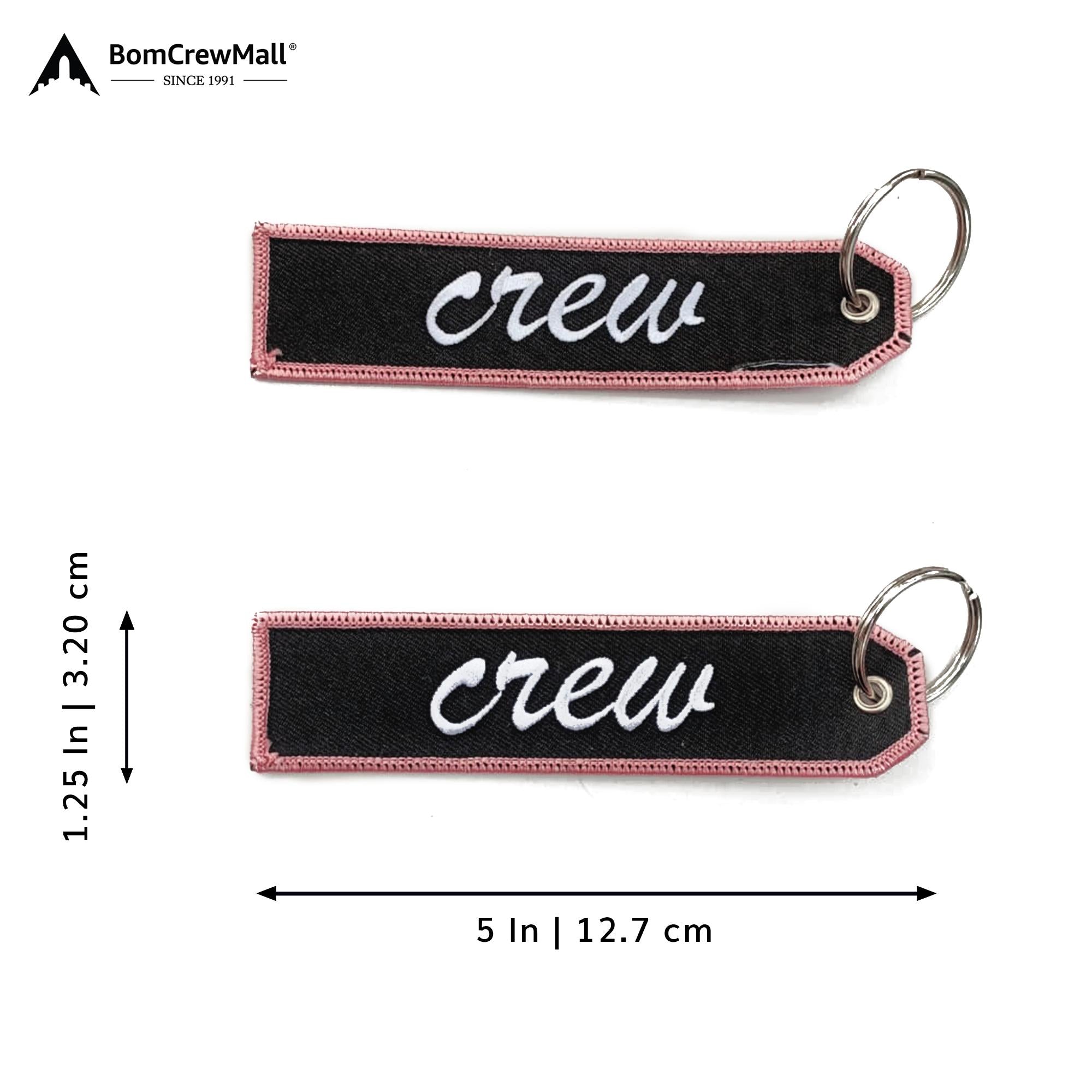 CREW EMBROIDERY BAG TAG-BLACK – BomCrewMall