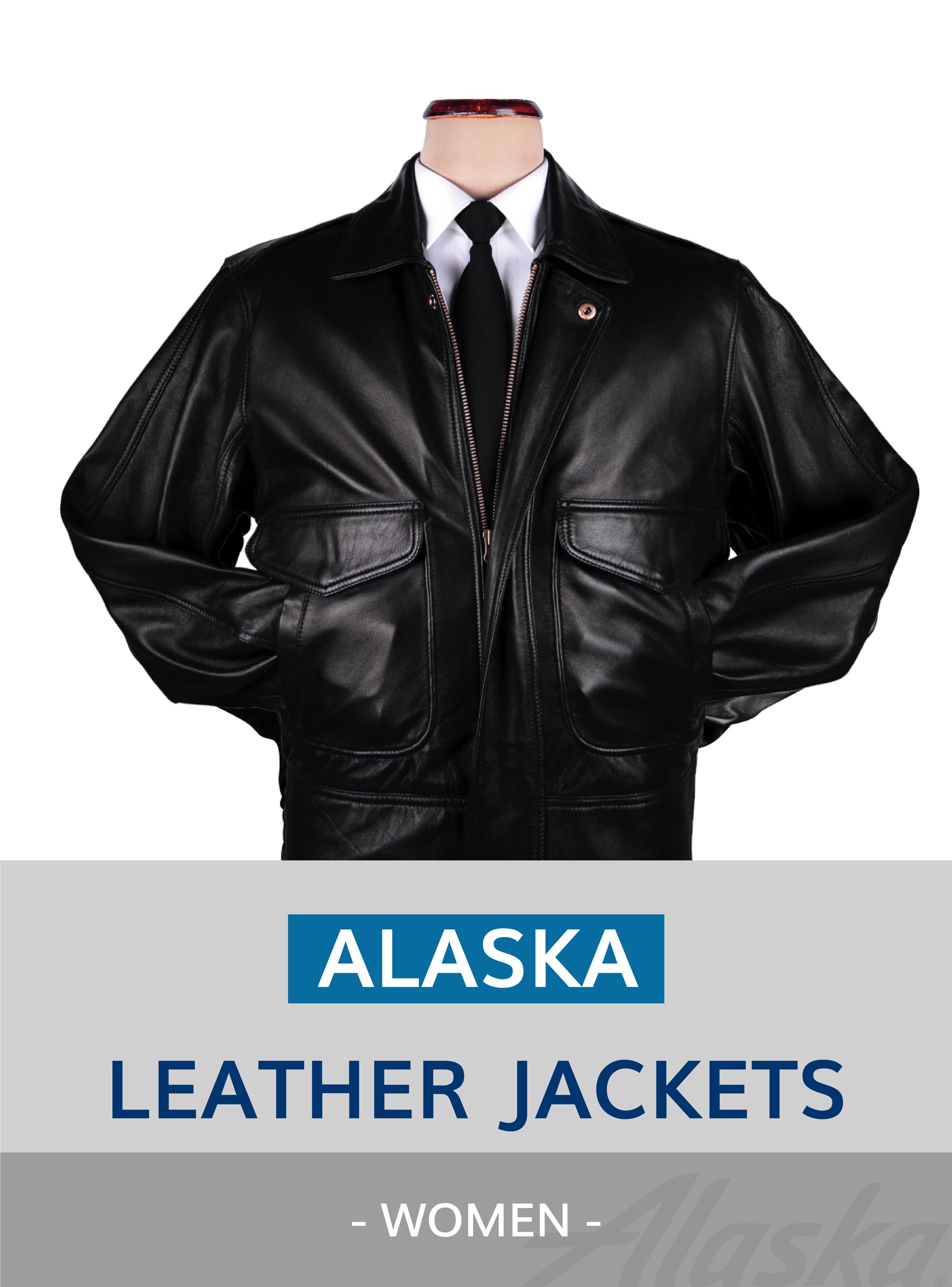 Alaska Airlines Women’s Leather Jackets: BomCrewMall
