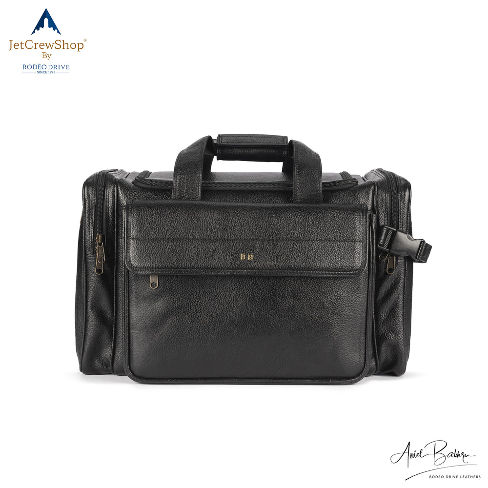 Pilot Bags | Airline Compliant Leather Flight Luggage Bag - BomCrewMall