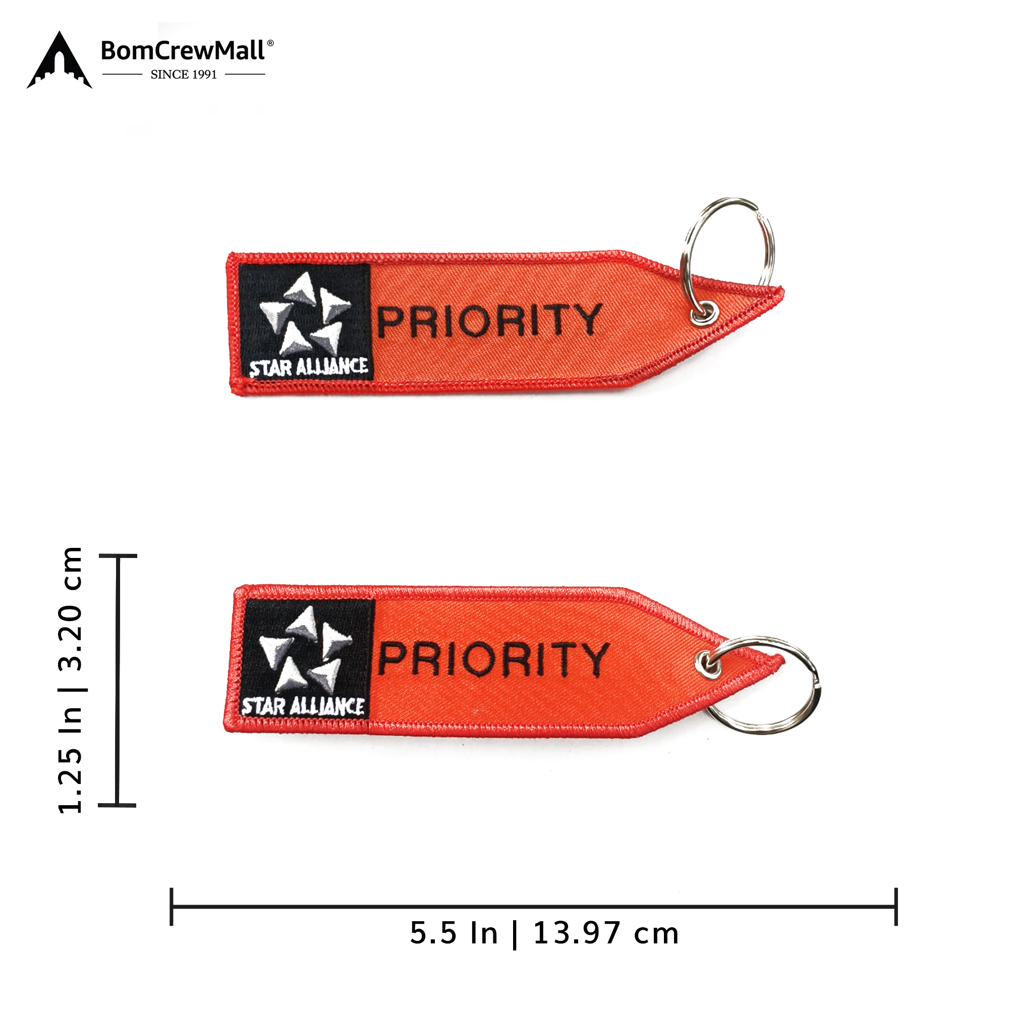 Priority Embroidered Bag Tag - Custom Luggage Accessories – BomCrewMall