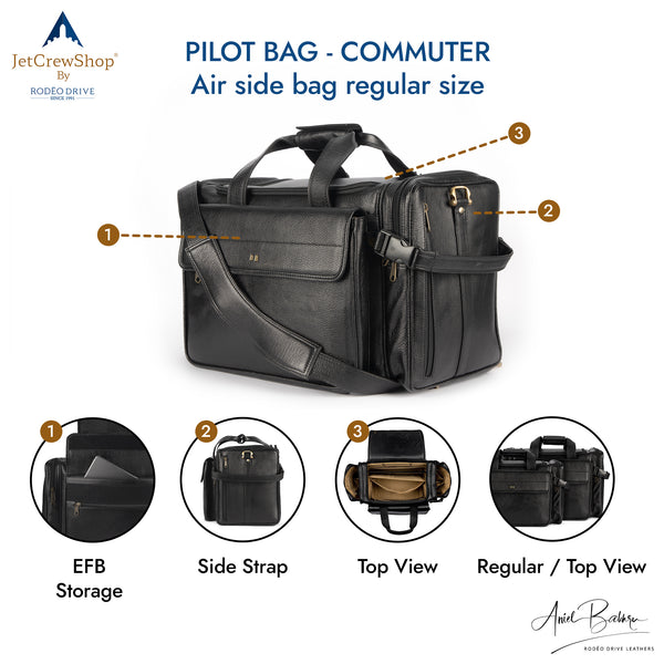 Buy Pilot Bags | Authentic Leather Bags for Pilots - BomCrewMall